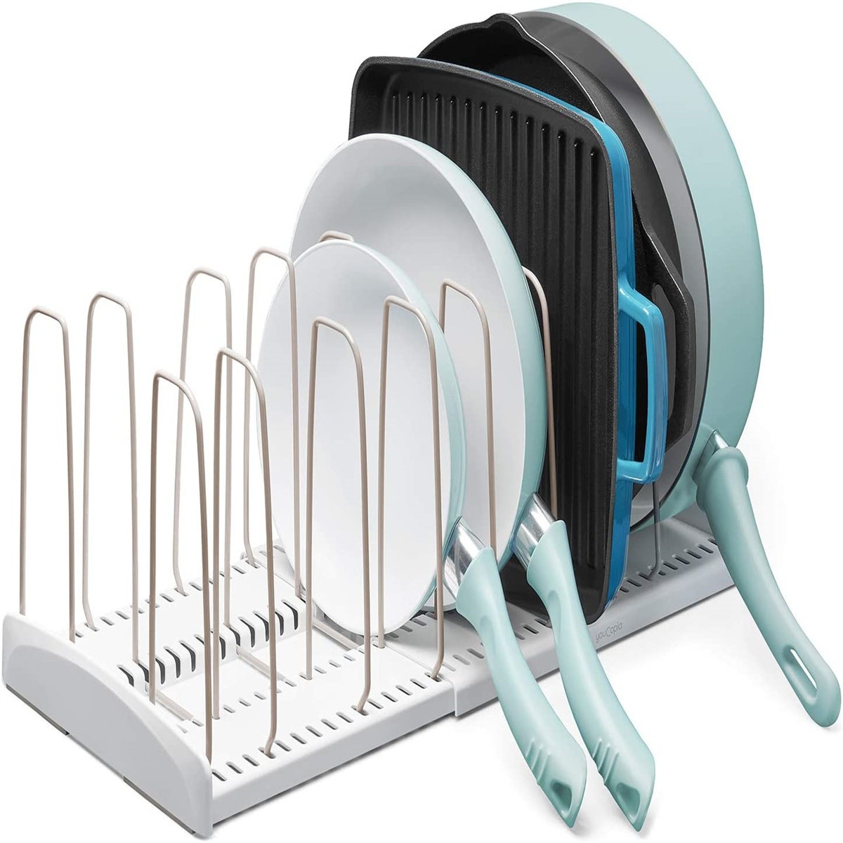 Prep & Savour Steel Rectangle Countertop / Cabinet Pot Rack - Wayfair ...
