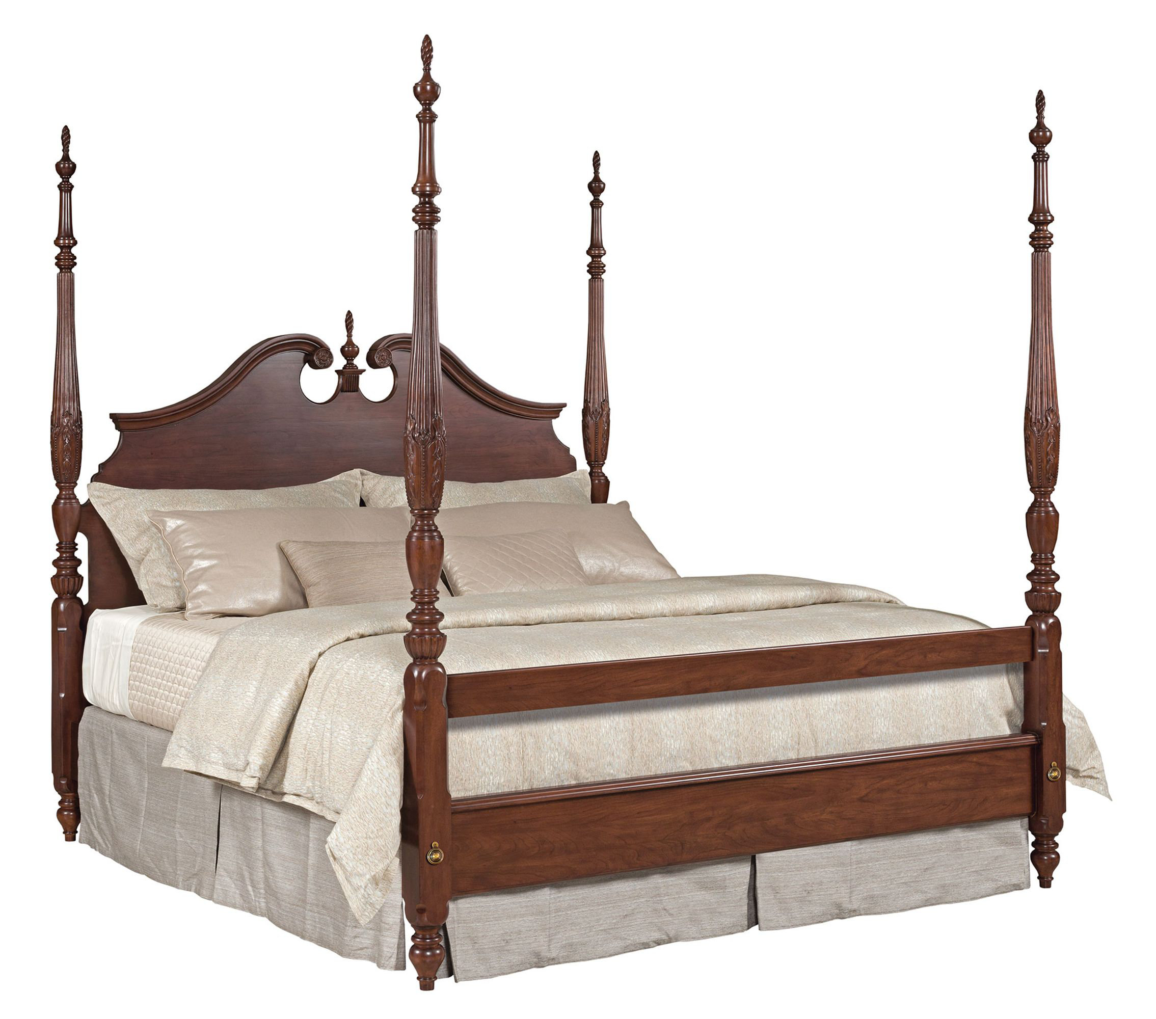 Canora Grey Solvig Solid Wood Four Poster Bed | Wayfair