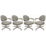 Tobias Designs 4 - Swivel Metal Caster Dining Chairs - M-70 Style ...