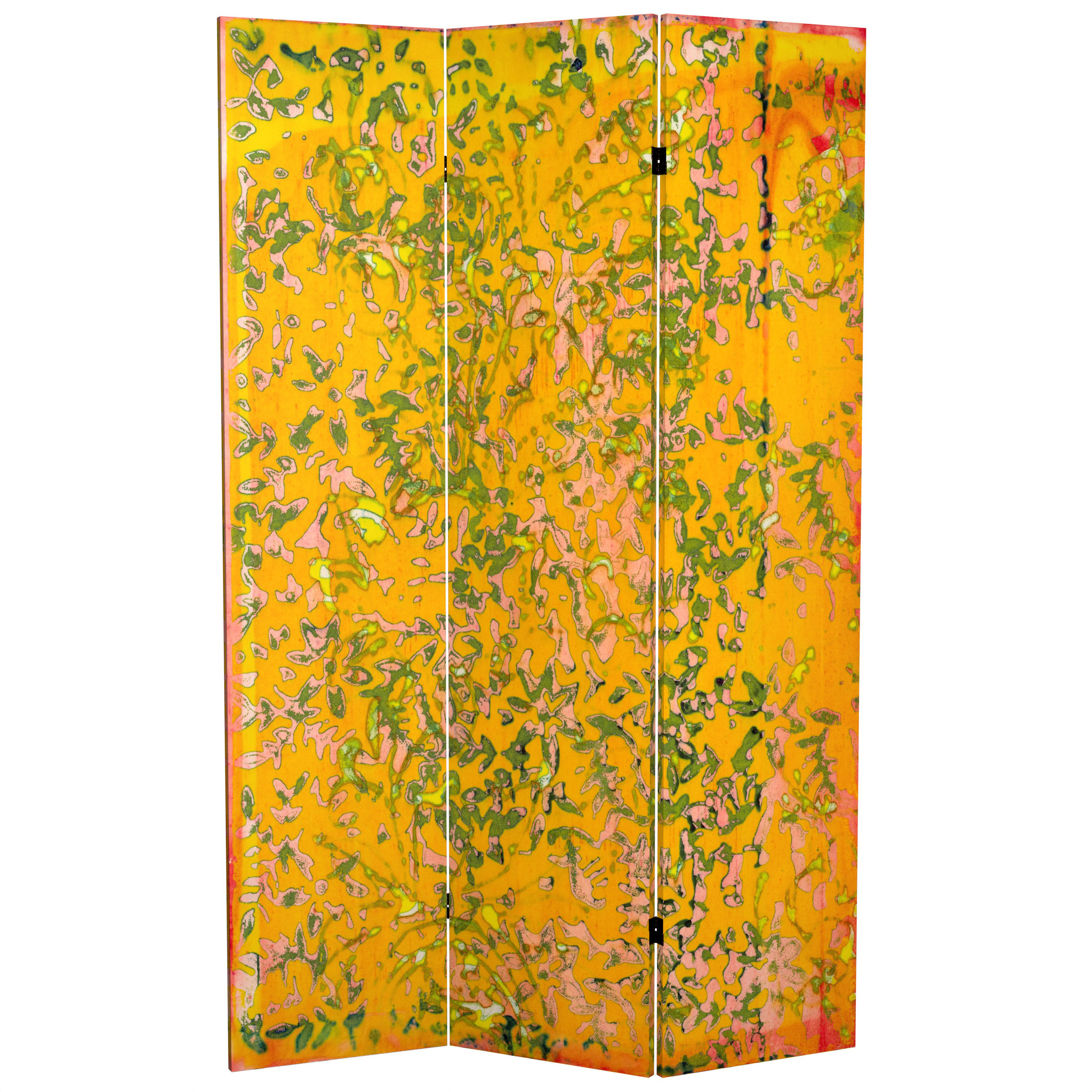 Oriental Furniture 6 ft. Tall Double Sided Ivy Canvas Room Divider ...