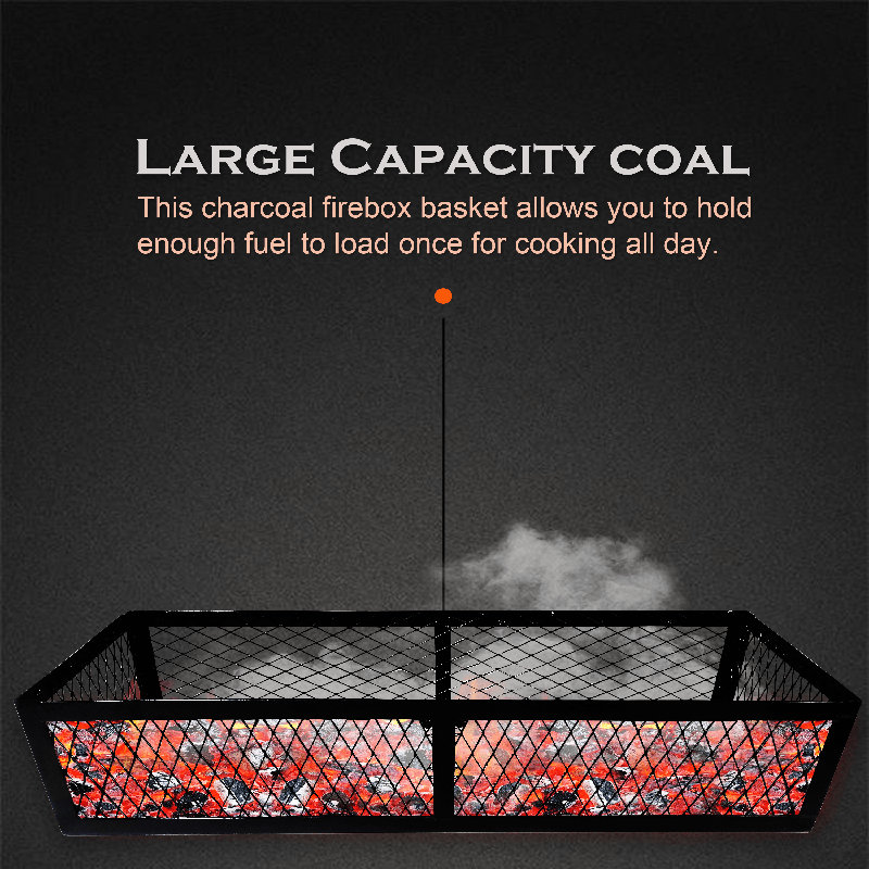 FEBTECH 48'' W x 18'' D Metal Charcoal Tray | Wayfair