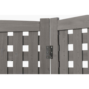 Wateday 3-Panel Wooden Ac Privacy Fence - 32"W X 38"H Outdoor Air ...