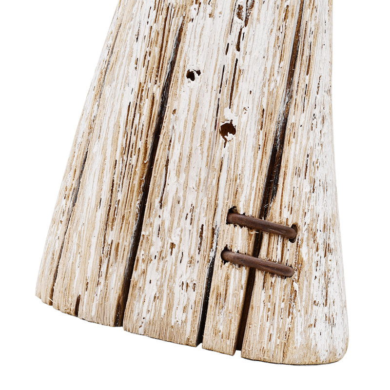Highland Dunes Wood Whale Tail Statue Nautical Tabletop Decor Rustic ...