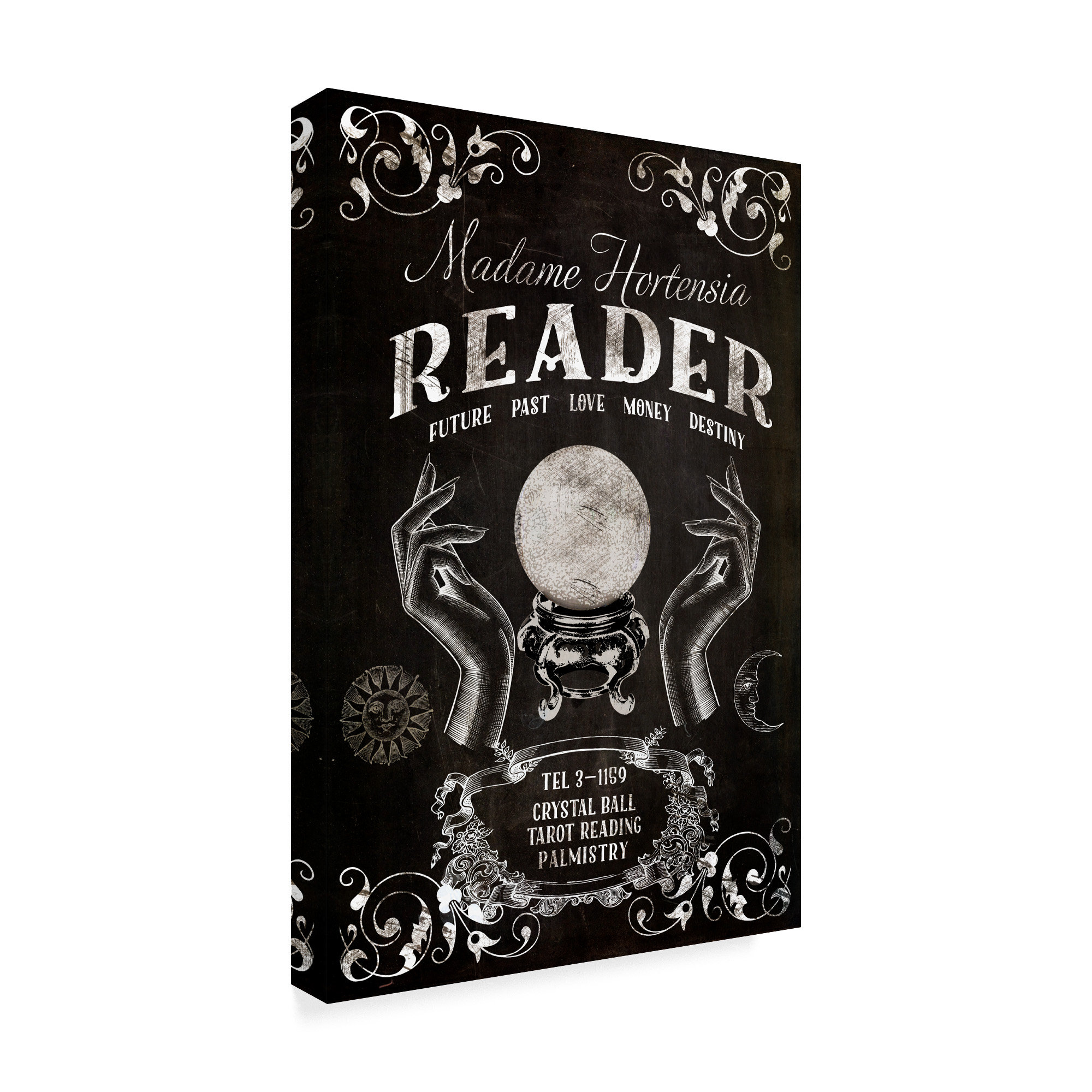 Trademark Fine Art 'Dark Signs 2' Acrylic Painting Print on Wrapped ...