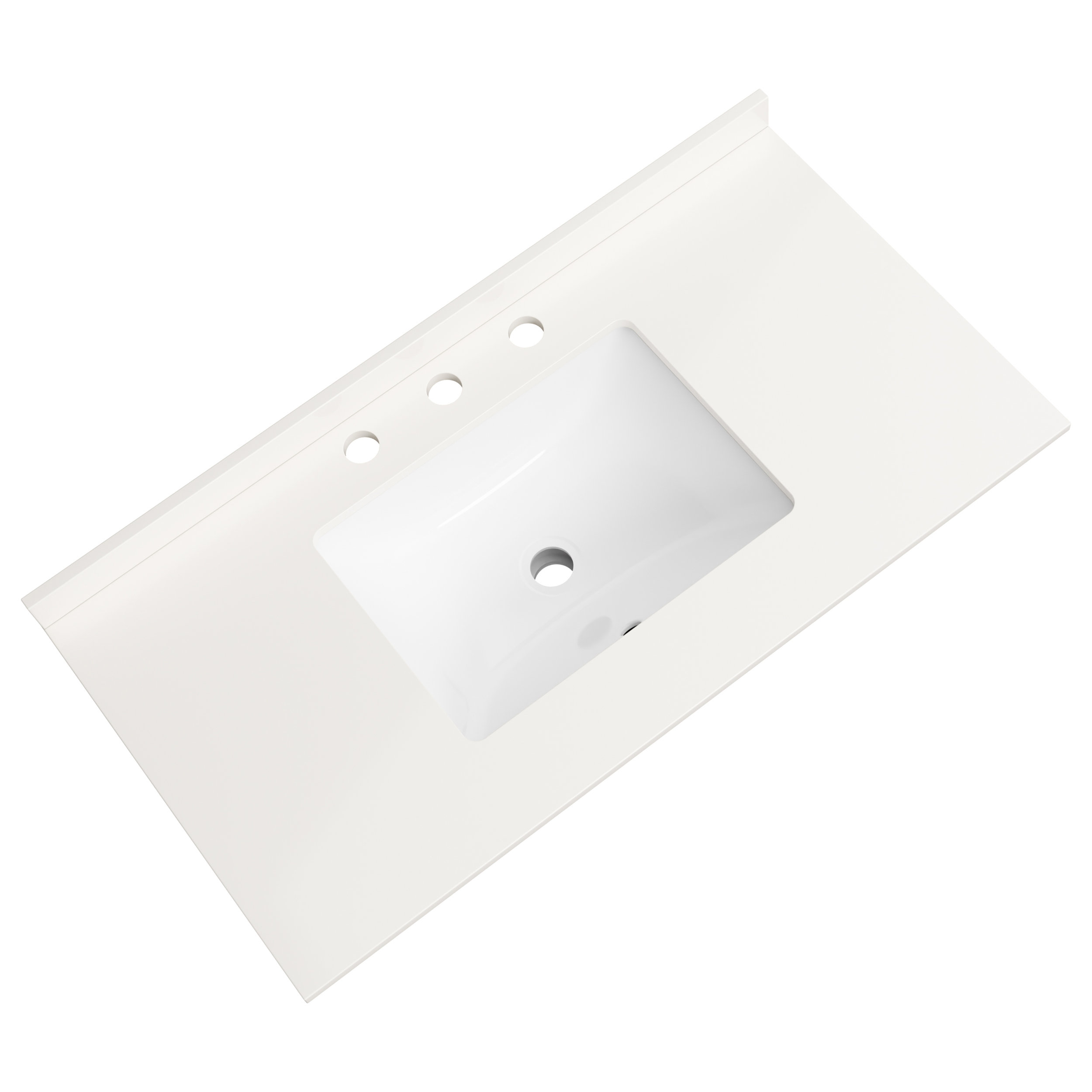 ECLIFE 36" Engineered Stone Bathroom Vanity Top with Sink, Backsplash ...