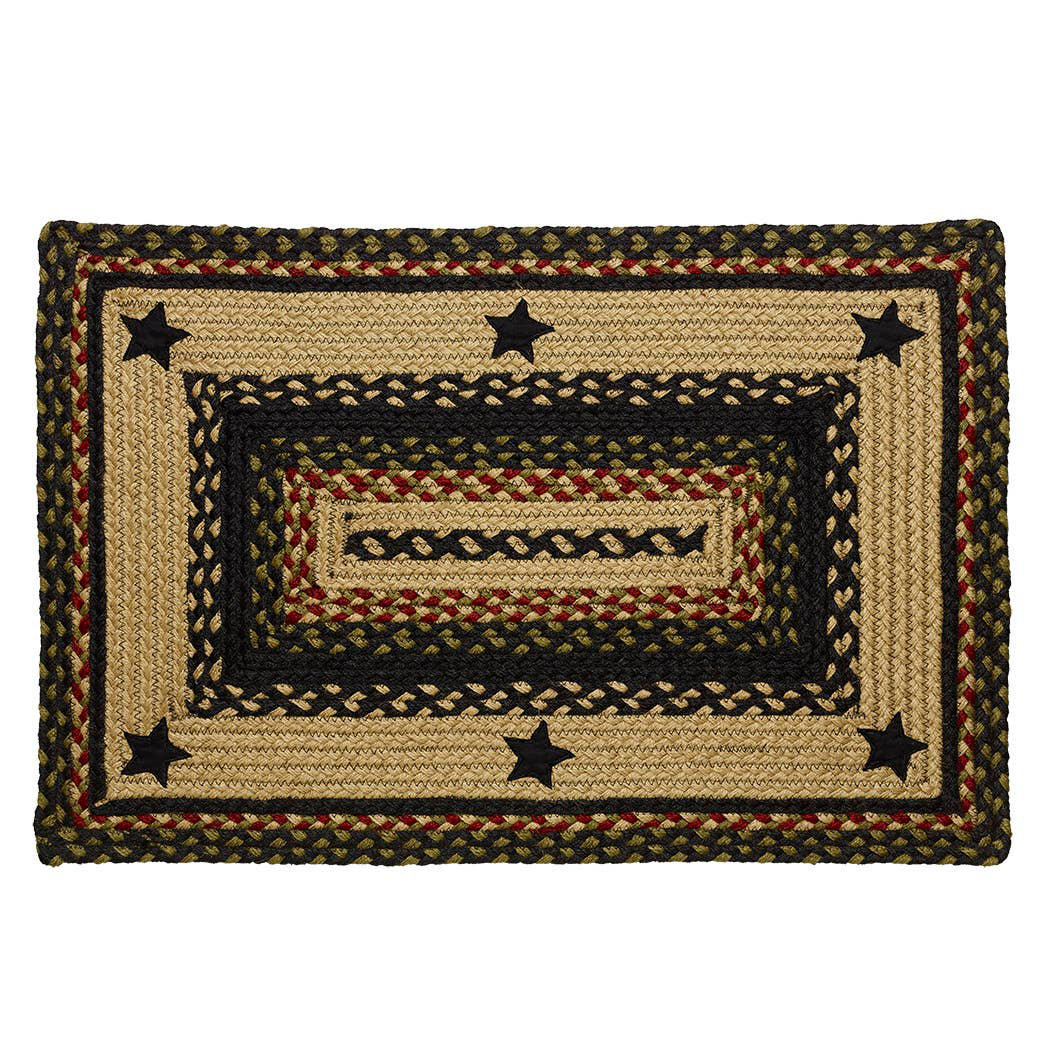 August Grove Tartan Star Braided Rug & Tabletop Collection BR-252 ...