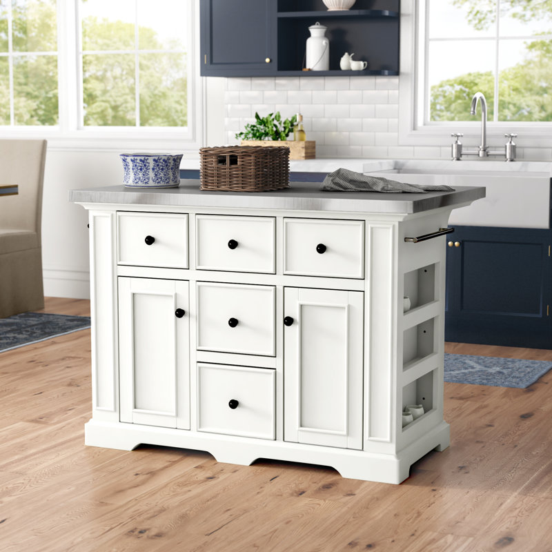 Three Posts™ Diamondback Kitchen Island & Reviews | Wayfair