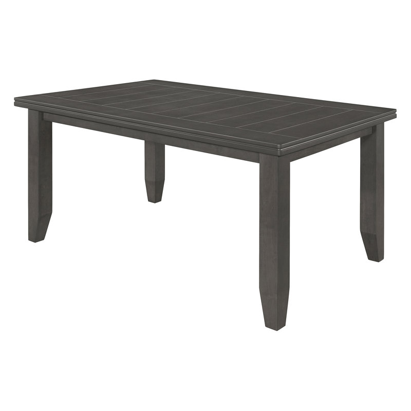 Red Barrel Studio® Dexter Dark Gray Rectangular Dining Table | Wayfair