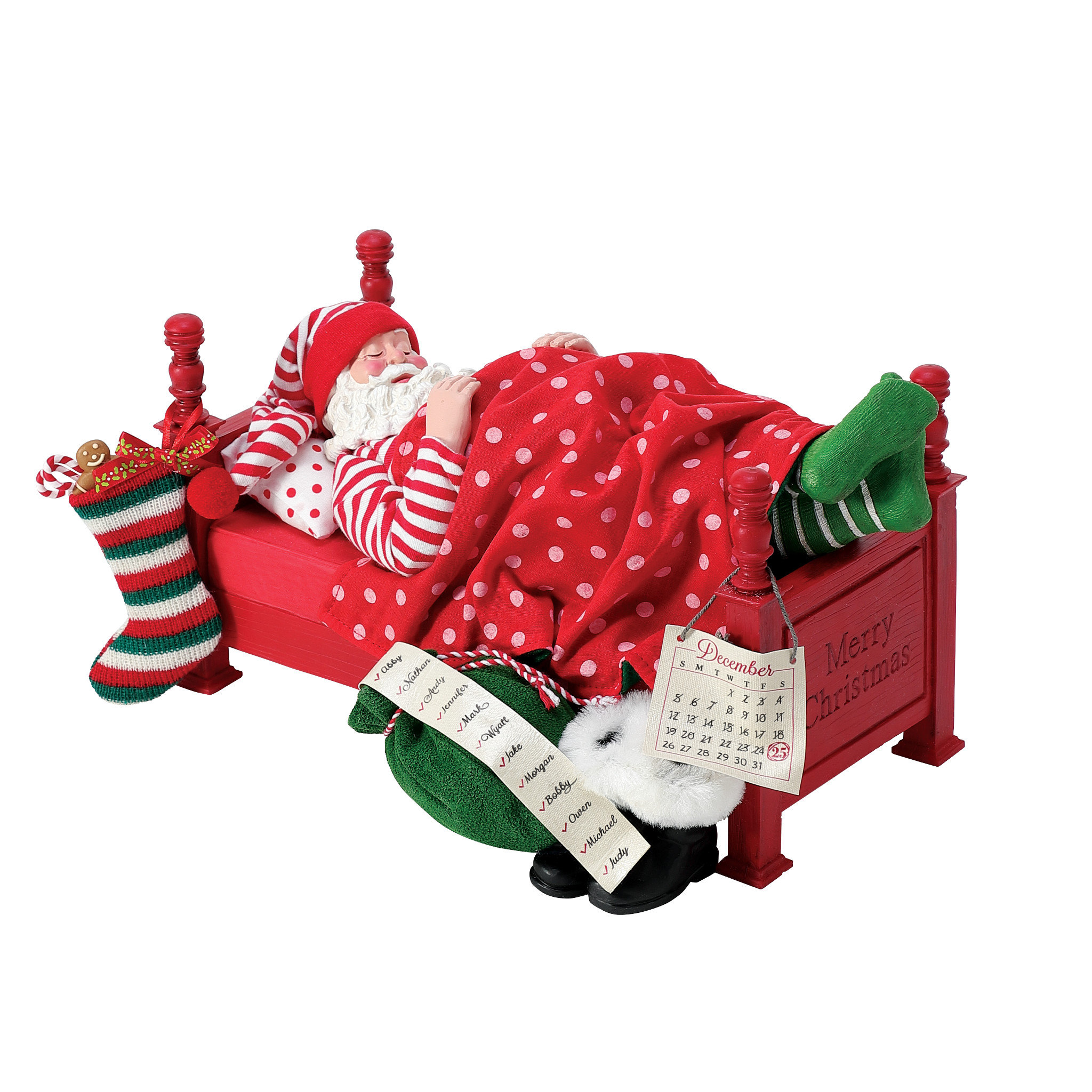 Possible Dreams Santa Well Deserved Christmas Figurine 6.25in H | Wayfair