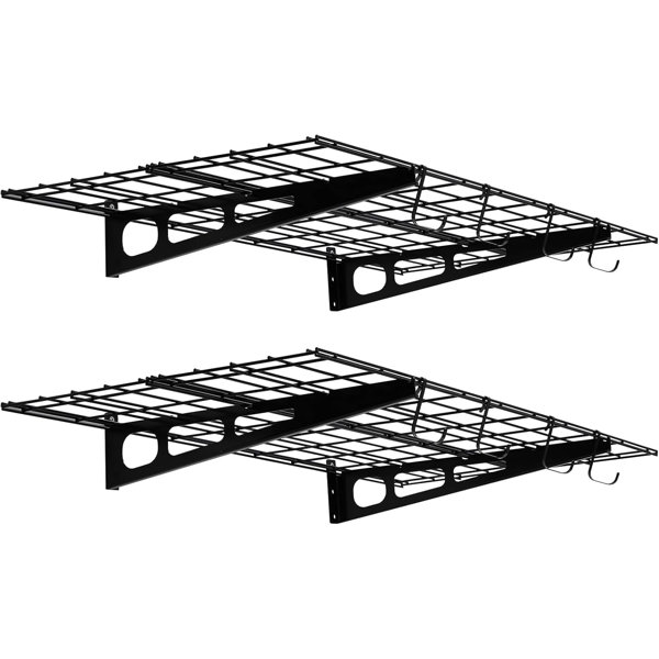 17 Stories Heavy Duty Wall Mounted Storage Rack, Industrial Strength ...