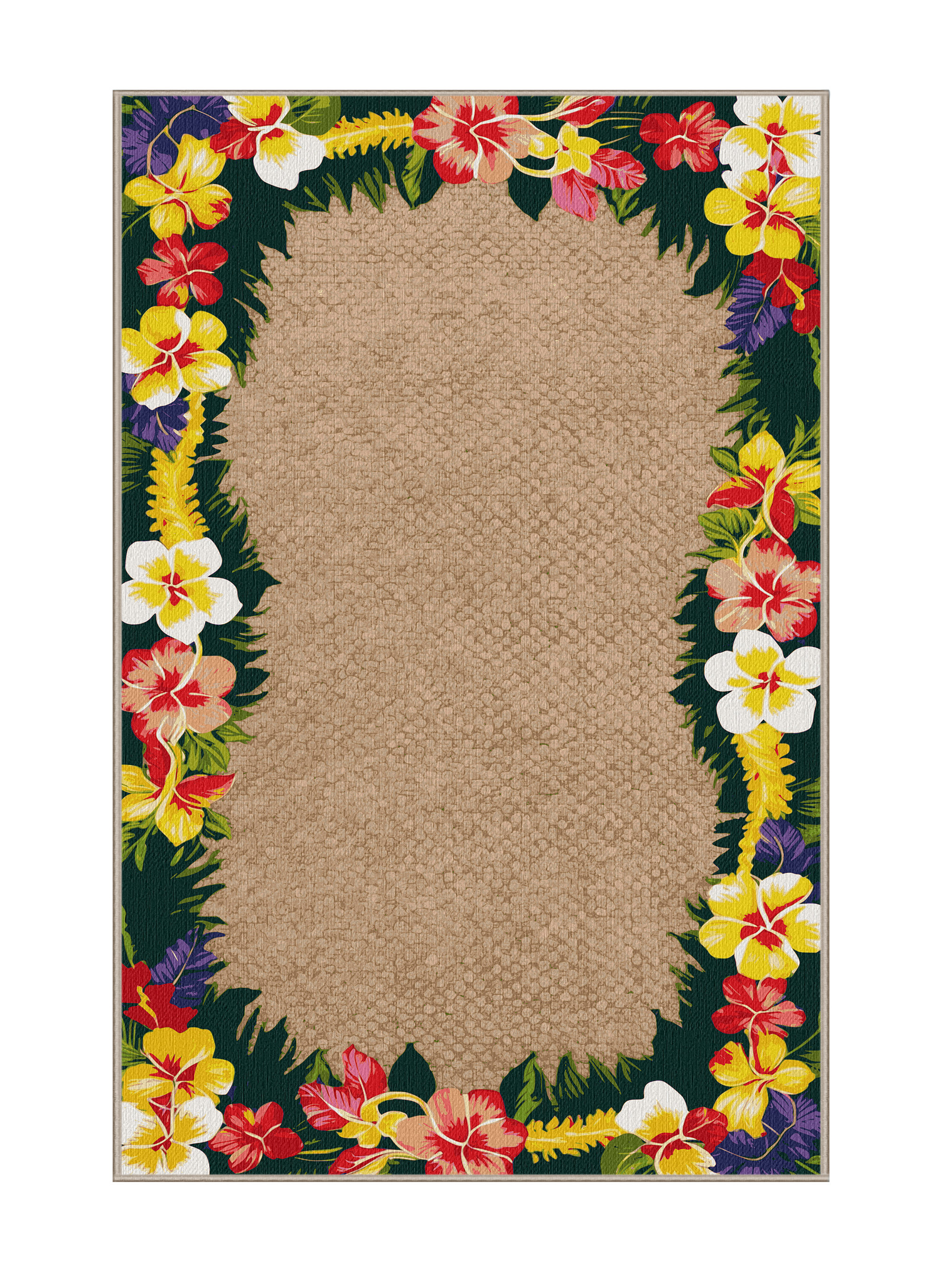 Longshore Tides Tapis hawaïen lavable Lei Borders - Wayfair Canada