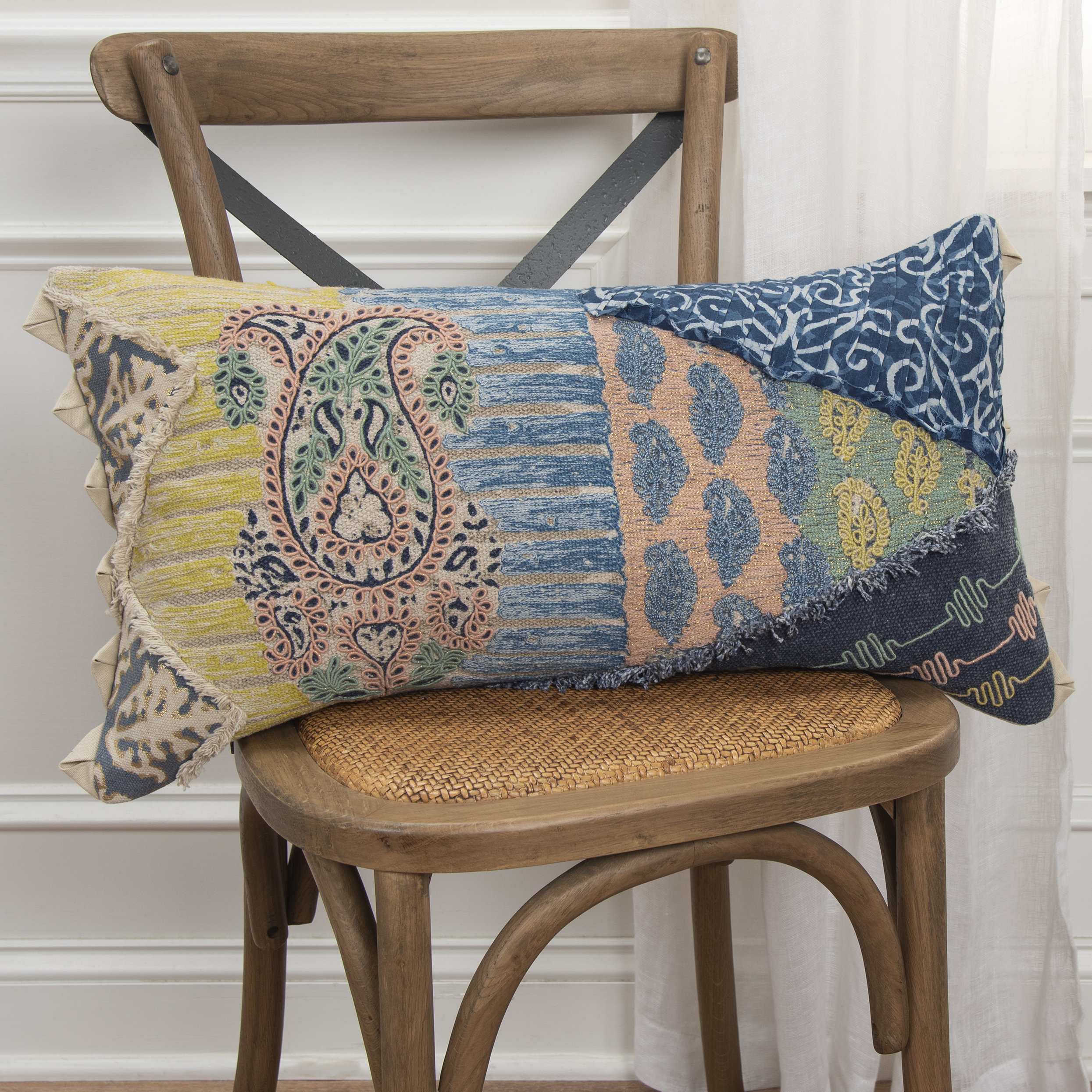 Rizzy Home Rectangular Cotton Pillow Cover and Insert & Reviews ...