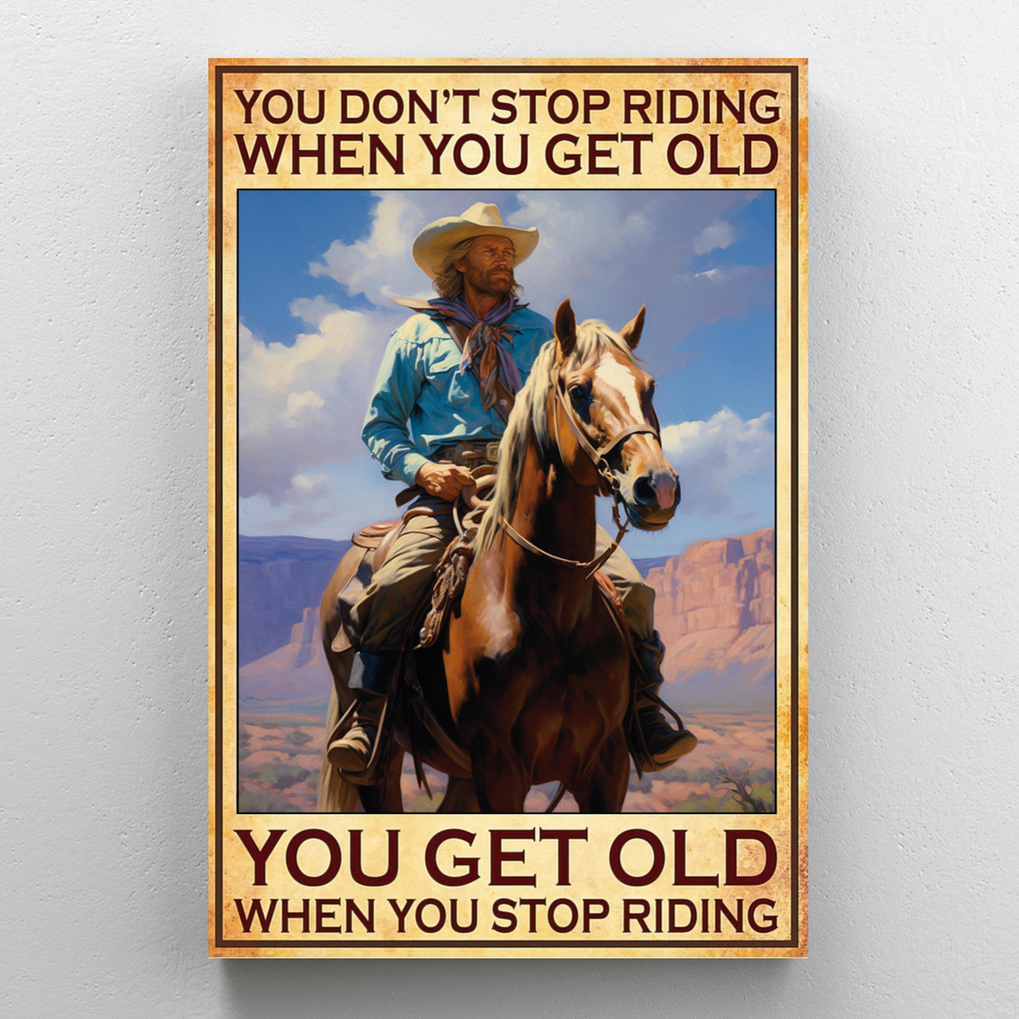 Trinx Larenza You Get Old When You Stop Riding Horse 1 On Canvas ...