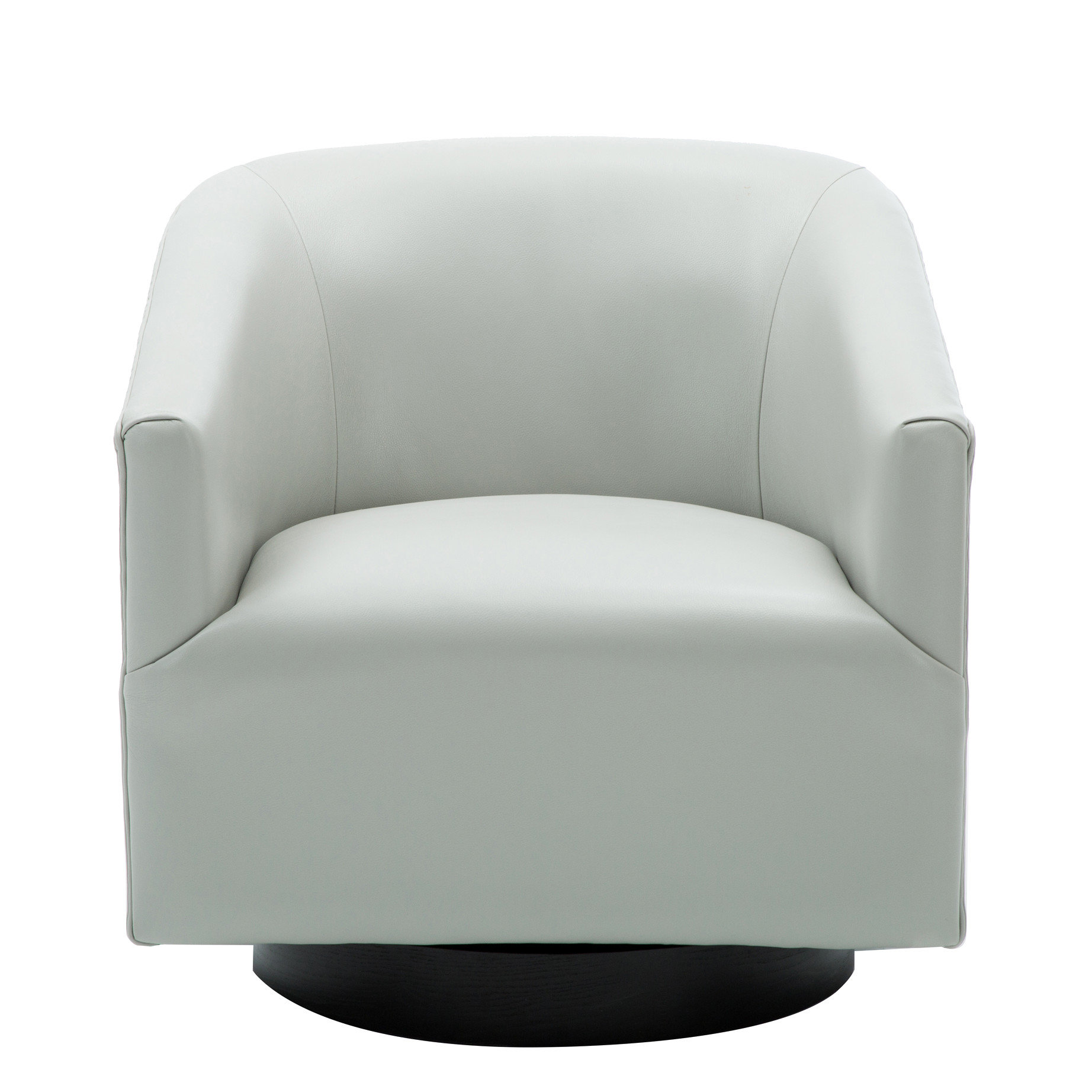 Hokku Designs Jake Comfortable Wood Base Swivel Chair - Faux Leather ...
