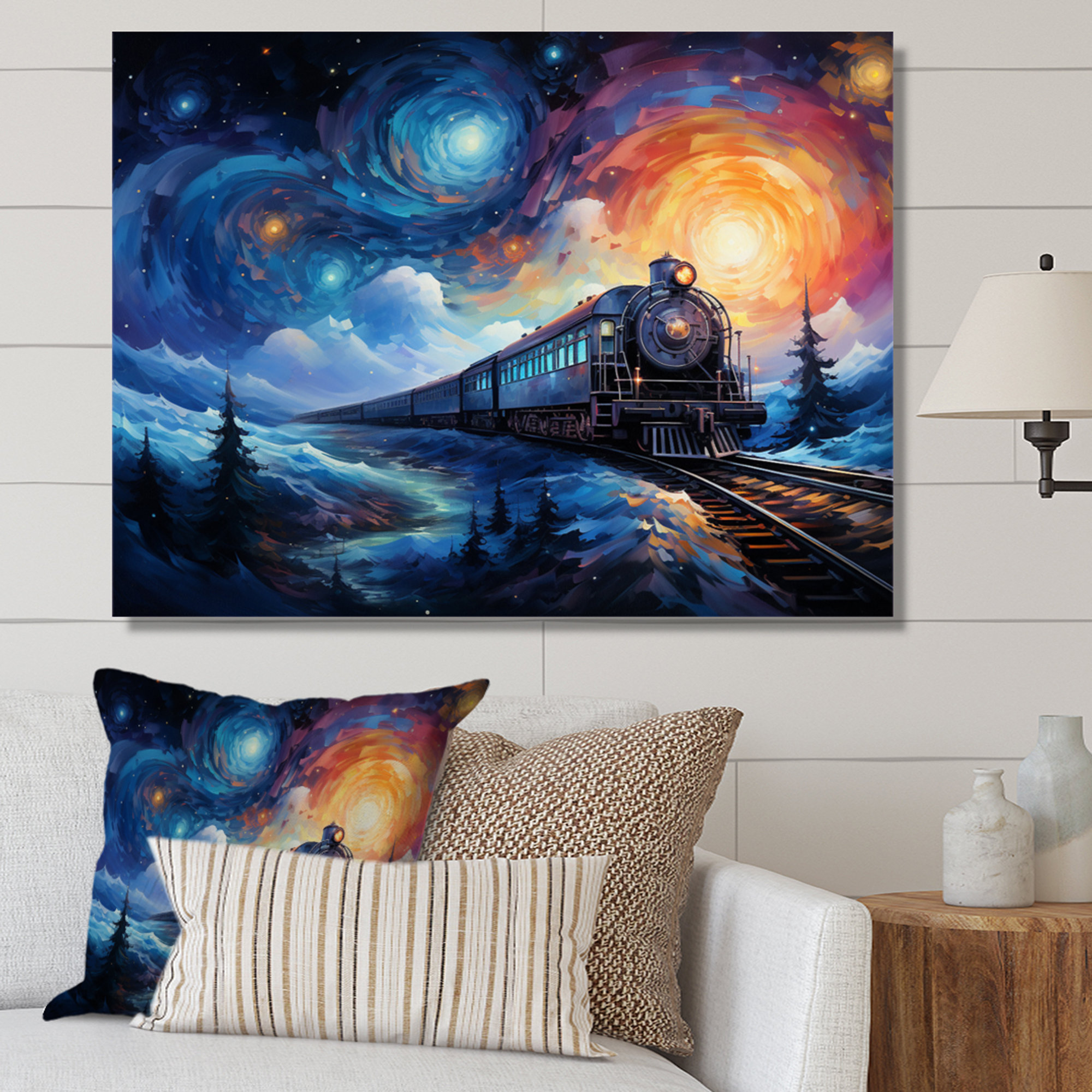 Winston Porter Abstract Train Rails By Vincent On Canvas Print | Wayfair