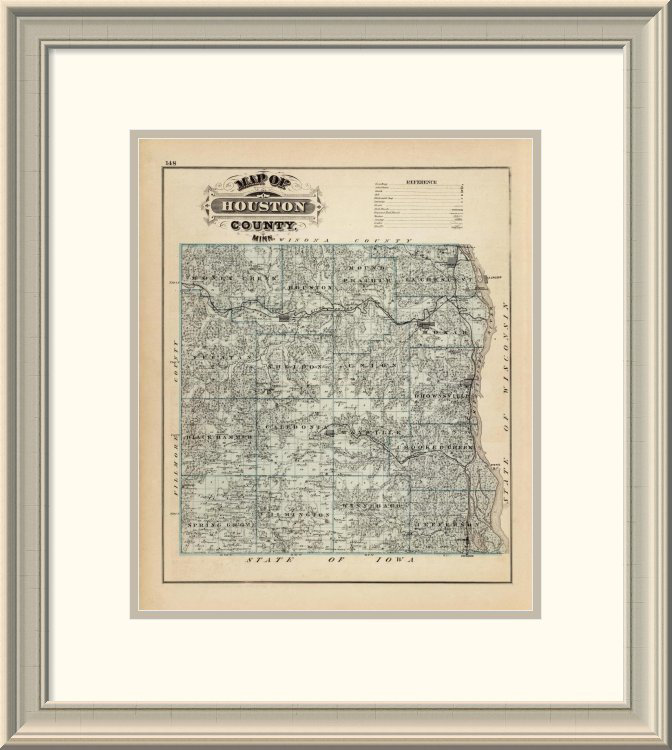 East Urban Home " Map Of Houston County, Minnesota, 1874 " | Wayfair