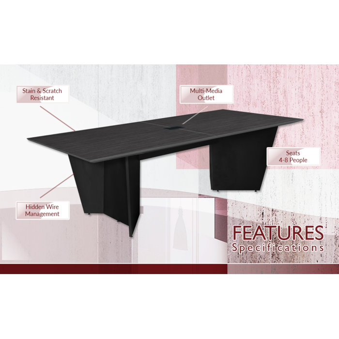 Inbox Zero Array Conference Table with Power Data Grommet | Wayfair
