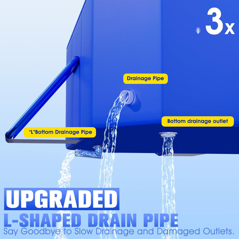 ATC CABINETS Foldable Pool,Large Non-Inflatable Swimming Pool For Kids ...