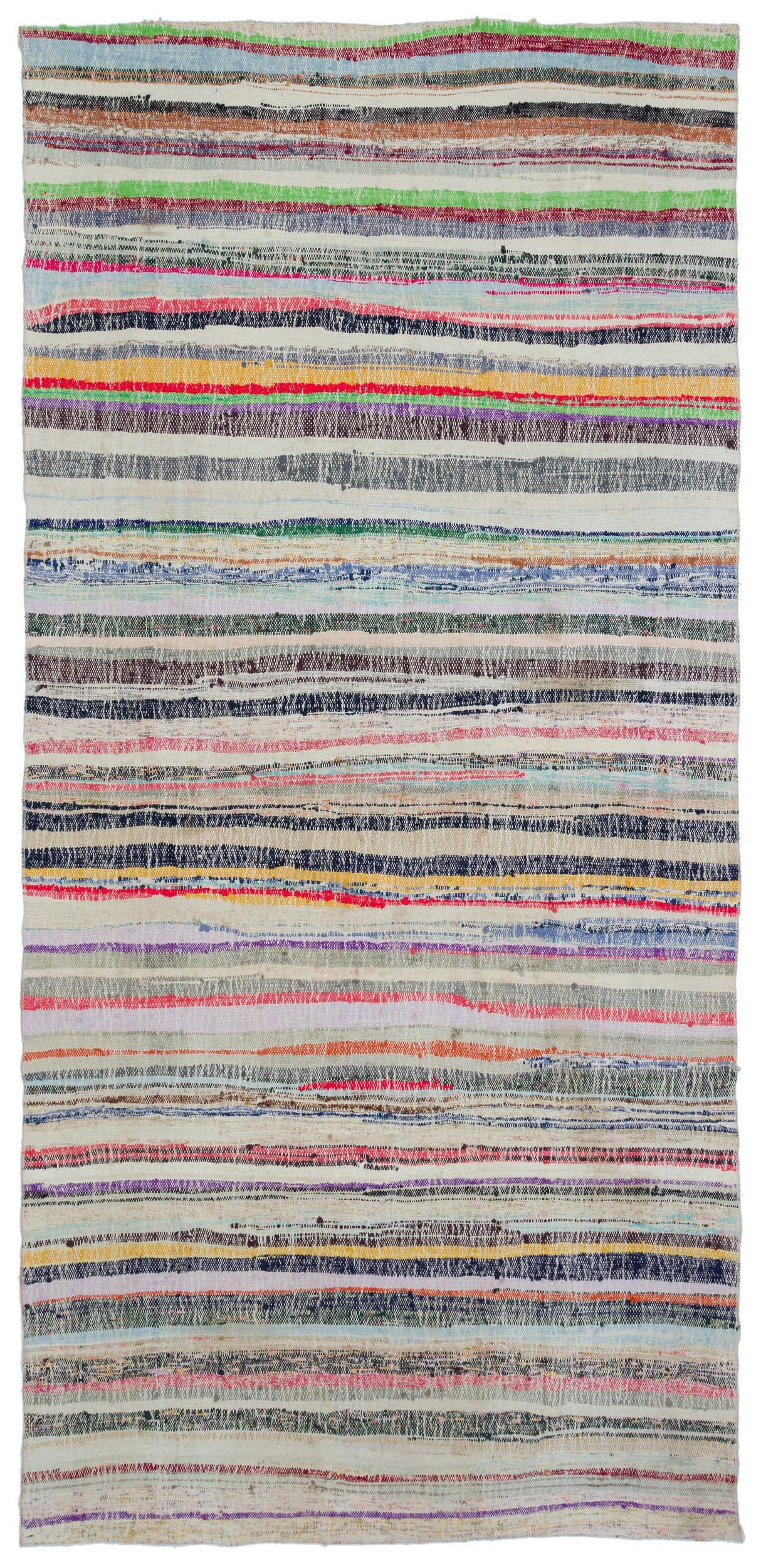 Lofy Girit Beige Striped Wool Handmade Area Rug - Wayfair Canada