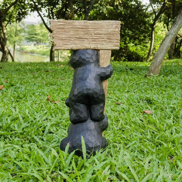 Hi-Line Gift Ltd. Stacking Bears with Welcome Sign for Garden or Home ...