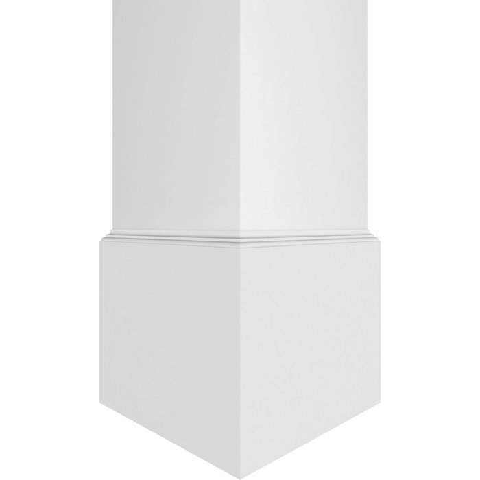PCI Enterprises Square Non-Tapered Smooth PVC Endura-Craft Column Wrap ...