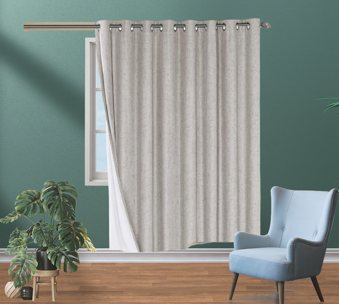 Eider & Ivory™ Dolson Linen Curtain | Wayfair