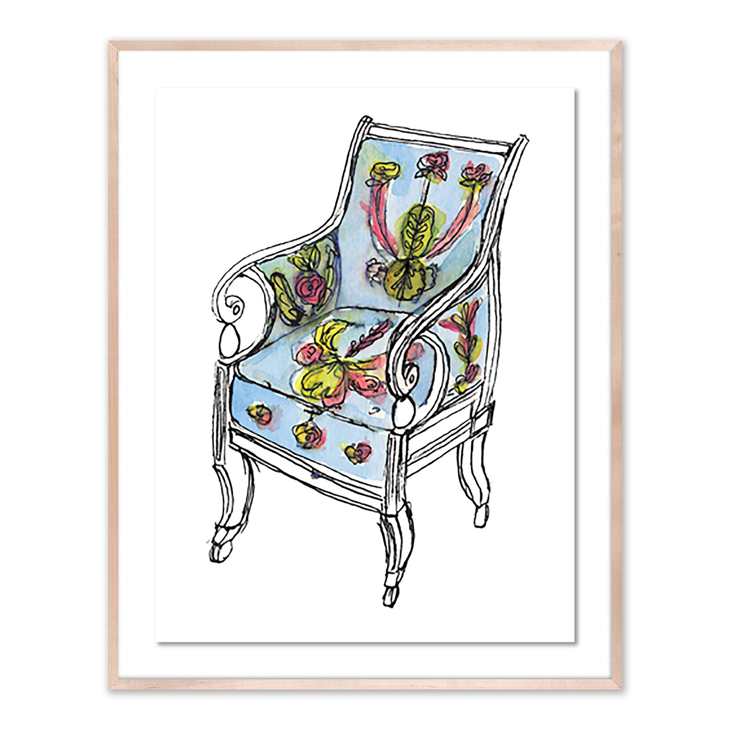 Four Hands Art Studio Chair 5 by Jessie Bearden - Picture Frame Drawing ...