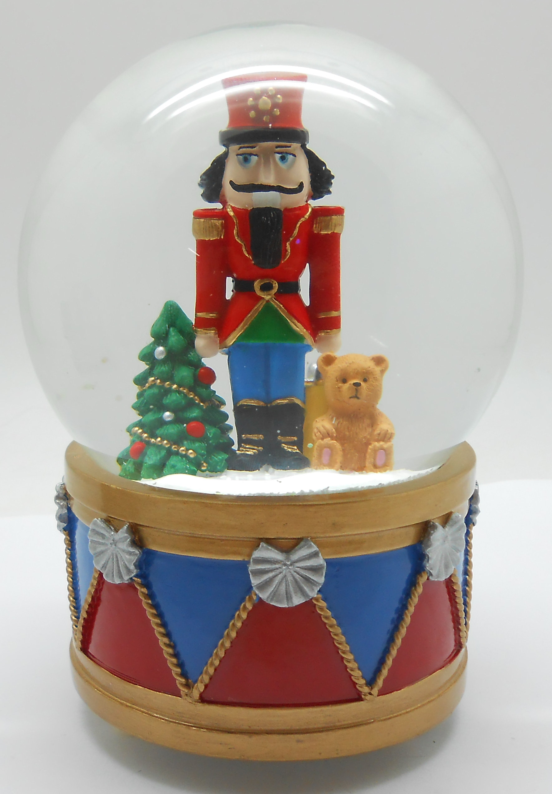 Northlight Seasonal 6" Christmas Nutcracker with Teddy Bear Musical ...