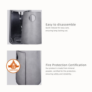 Afterglow 48,000 BTU Terrafab Base Patio Heater, Internal Gas Tank ...