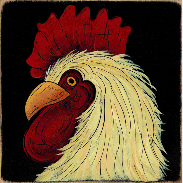 Rosalind Wheeler Mr. Rooster On Canvas by Lisa Hilliker Painting ...