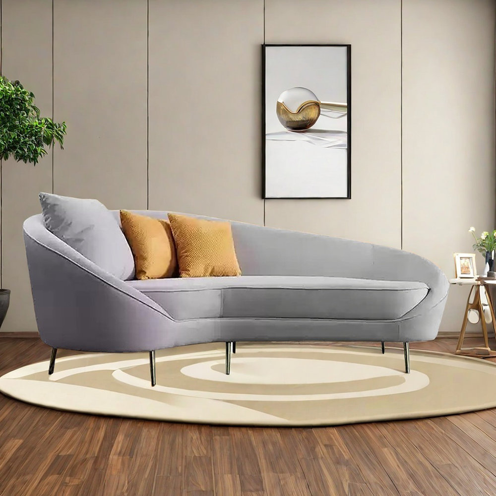 HarmonyFurns Unique curved solid wood chair - Wayfair Canada