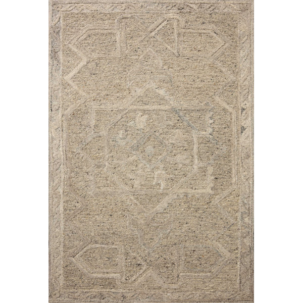 Winston Porter Kaydenn Pebble / Mist Area Rug | Wayfair