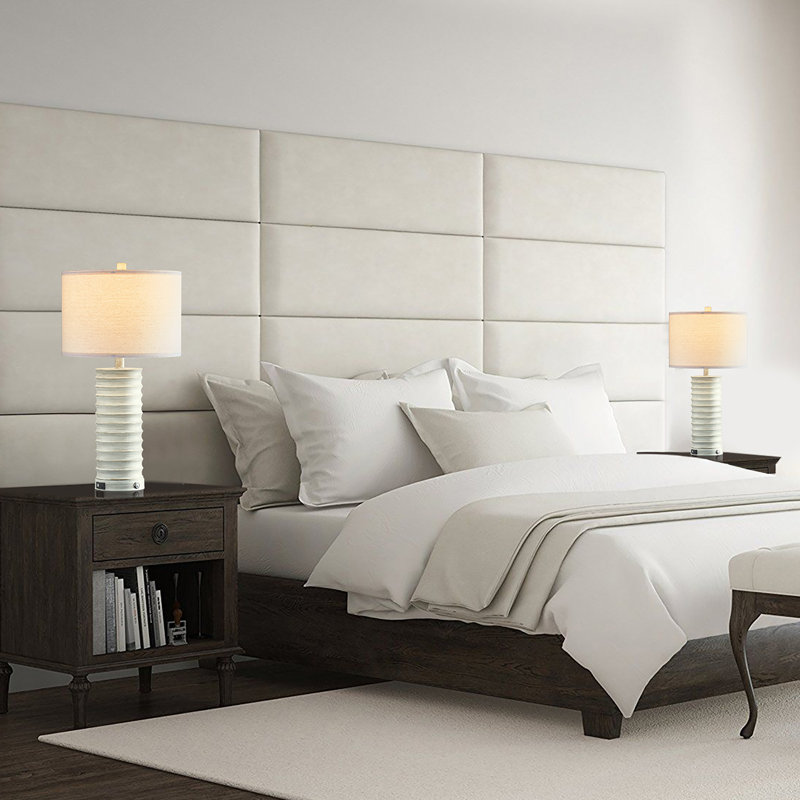 Wrought Studio™ Harmina 23.5" Dimmable USB Table Lamp Set with Touch ...