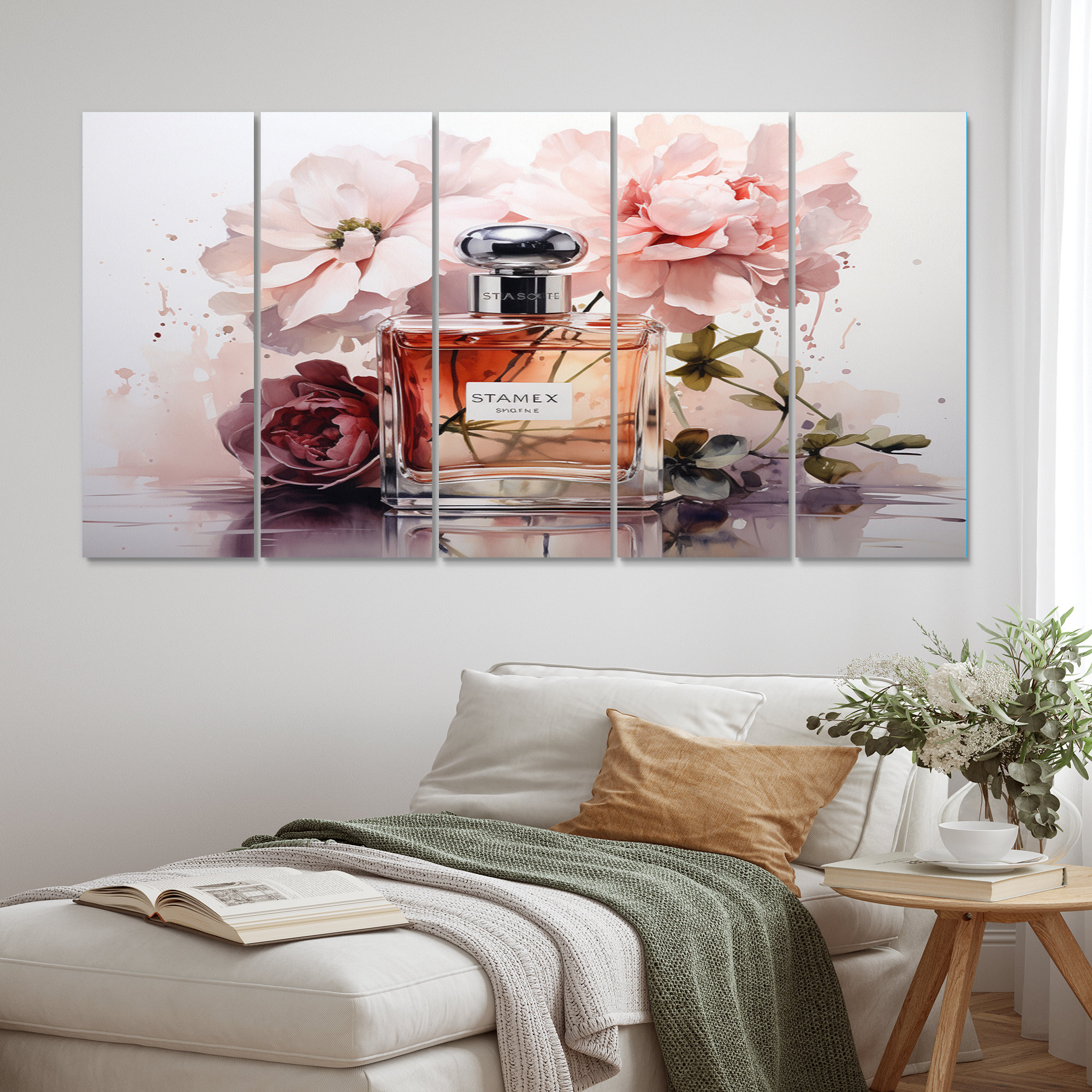 Design Art Perfume Vibrant Elegance III - Fashion Metal Wall Art Living Room Set - Wayfair Canada