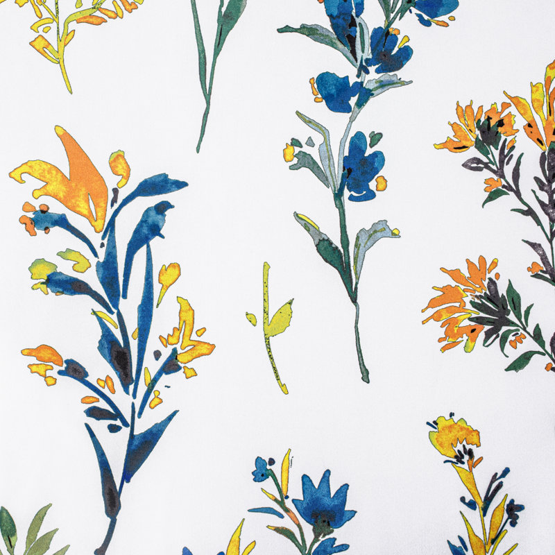 Red Barrel Studio® Jaeven Floral Tailored 52'' W Window Valance ...