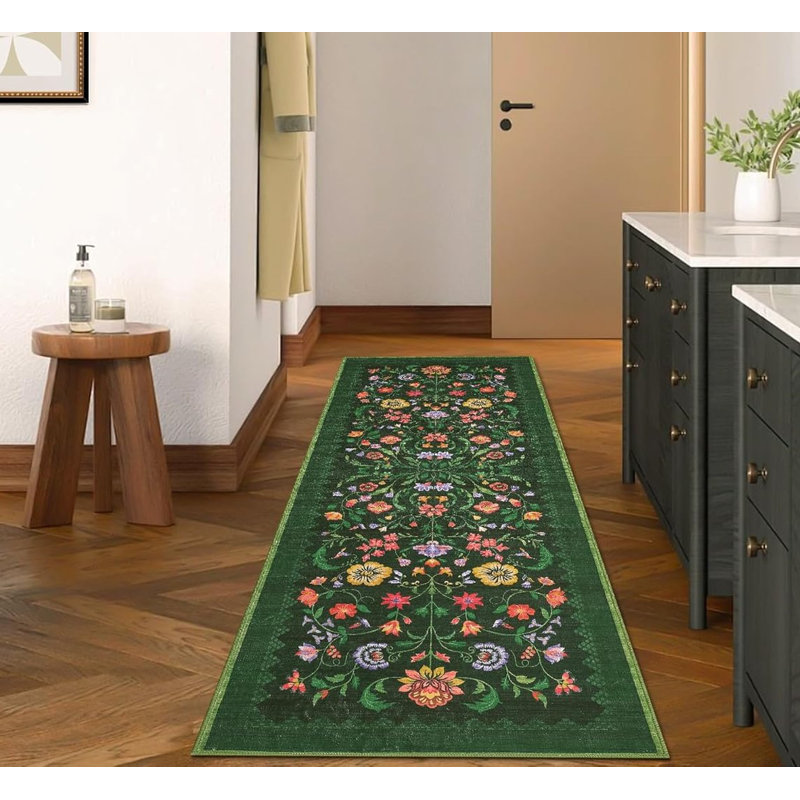 Darby Home Co Floral Rug 2x6 Runners for Hallways | Wayfair