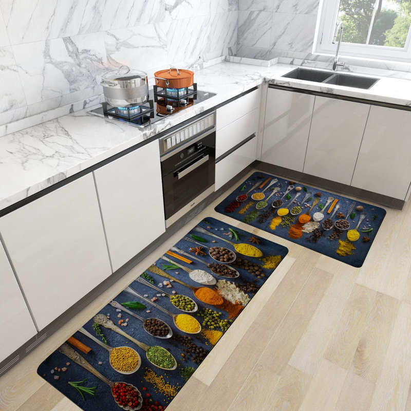 Hokku Designs Spice Cooking Kitchen Mat Set 2 Pieces | Wayfair