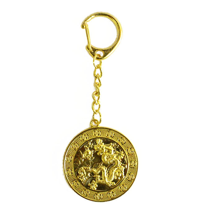 Feng Shui Import 6-Heaven Gold Coin Dragon Amulet - Feng Shui Amulet ...