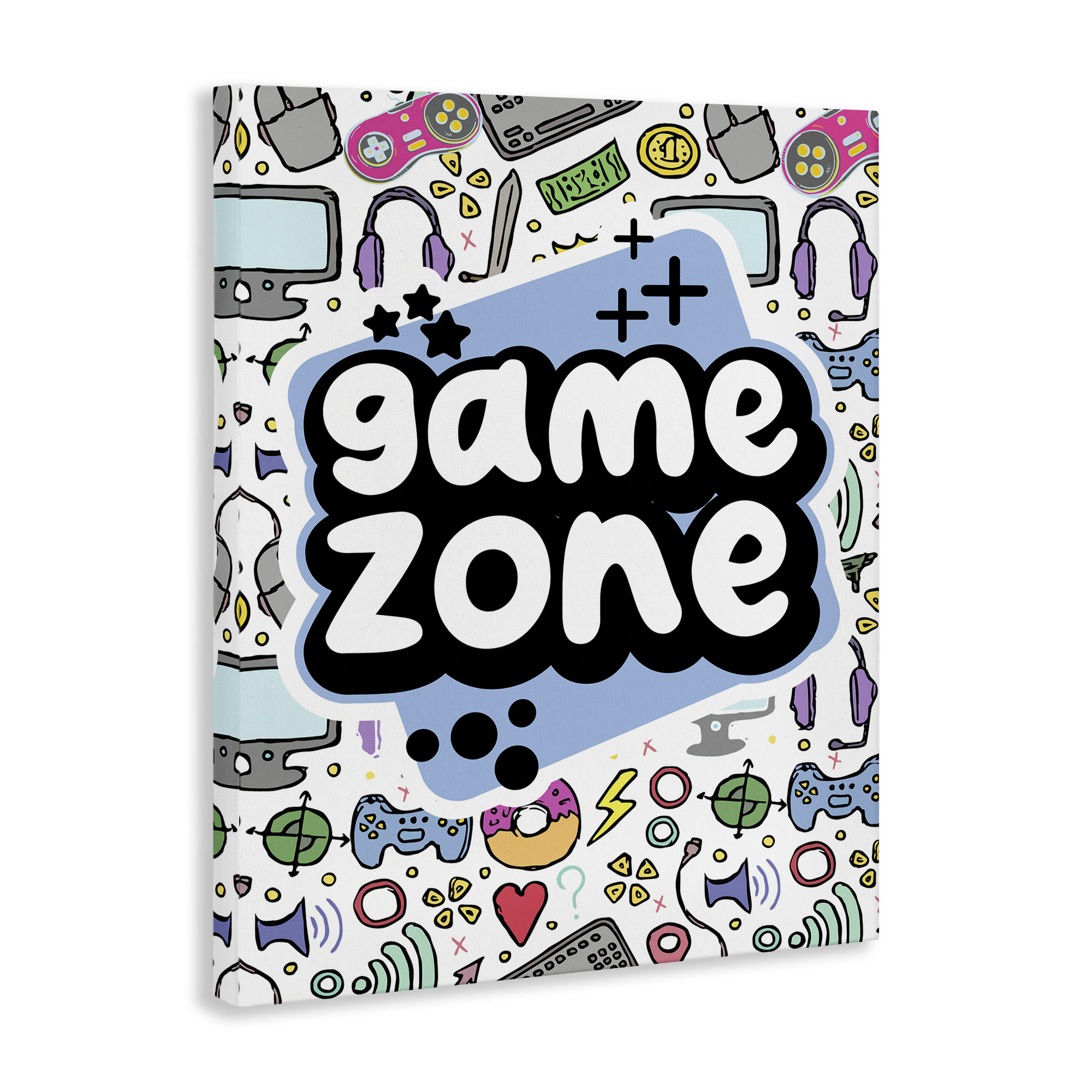 Ebern Designs Blue Game Zone Canvas Wall Art by Jesse Keith | Wayfair