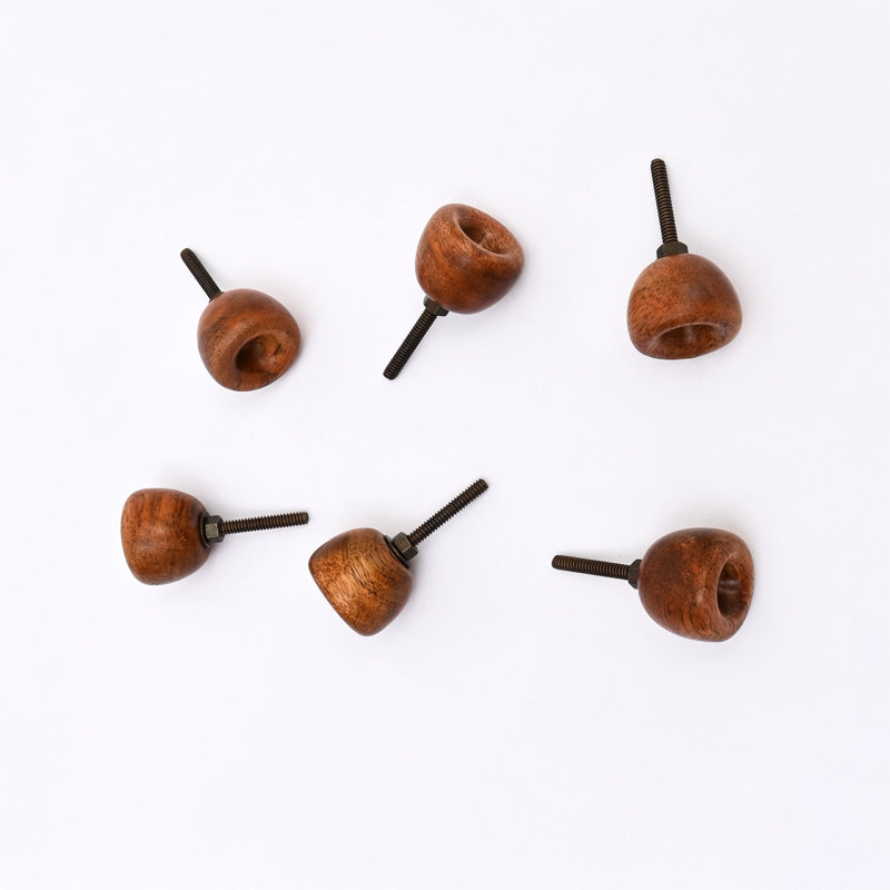 Lily Manor Brown Acorn Wooden Knob – Set of 6 | Wayfair.co.uk