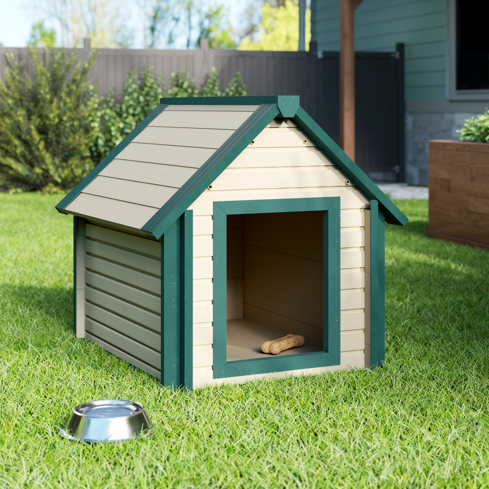 Archie & Oscar™ Adela ECOFLEX® Outdoor Dog House & Reviews | Wayfair