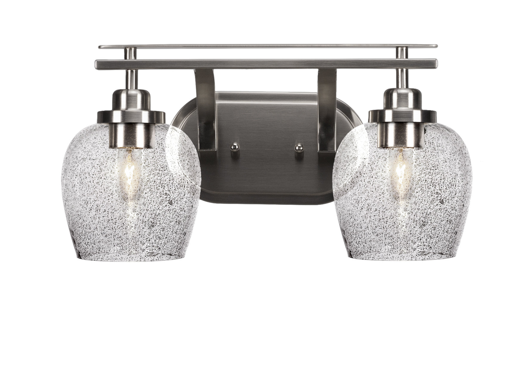 Longshore Tides Alirra 2 Light Bath Bar Shown With 6" Glass | Wayfair