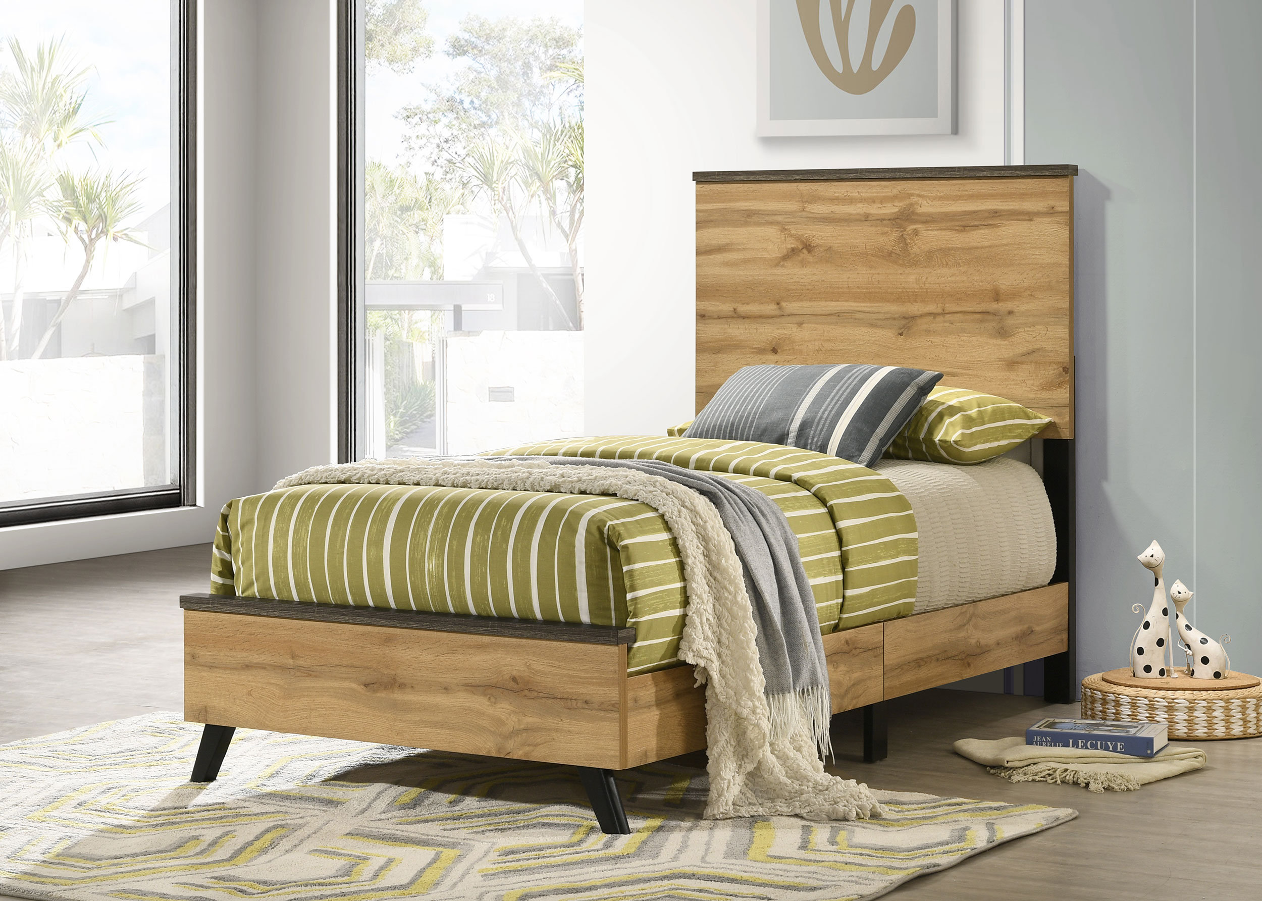 Kirby Kha Kaywood 51-inch Queen Panel Bed Natural Pine | Wayfair