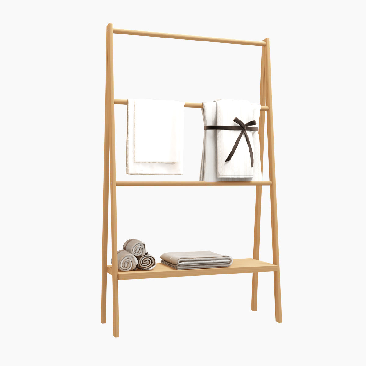 Rebrilliant Neveyah 30.15'' Bamboo Clothing Rack | Wayfair