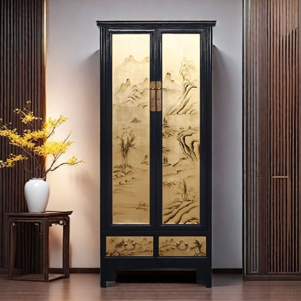 Parttlion Chinese style simple exquisite wardrobe - Wayfair Canada