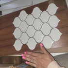 Supreme Tile Jolanda 3" x 3" Glass/Ceramic/Natural Stone Grid Mosaic ...
