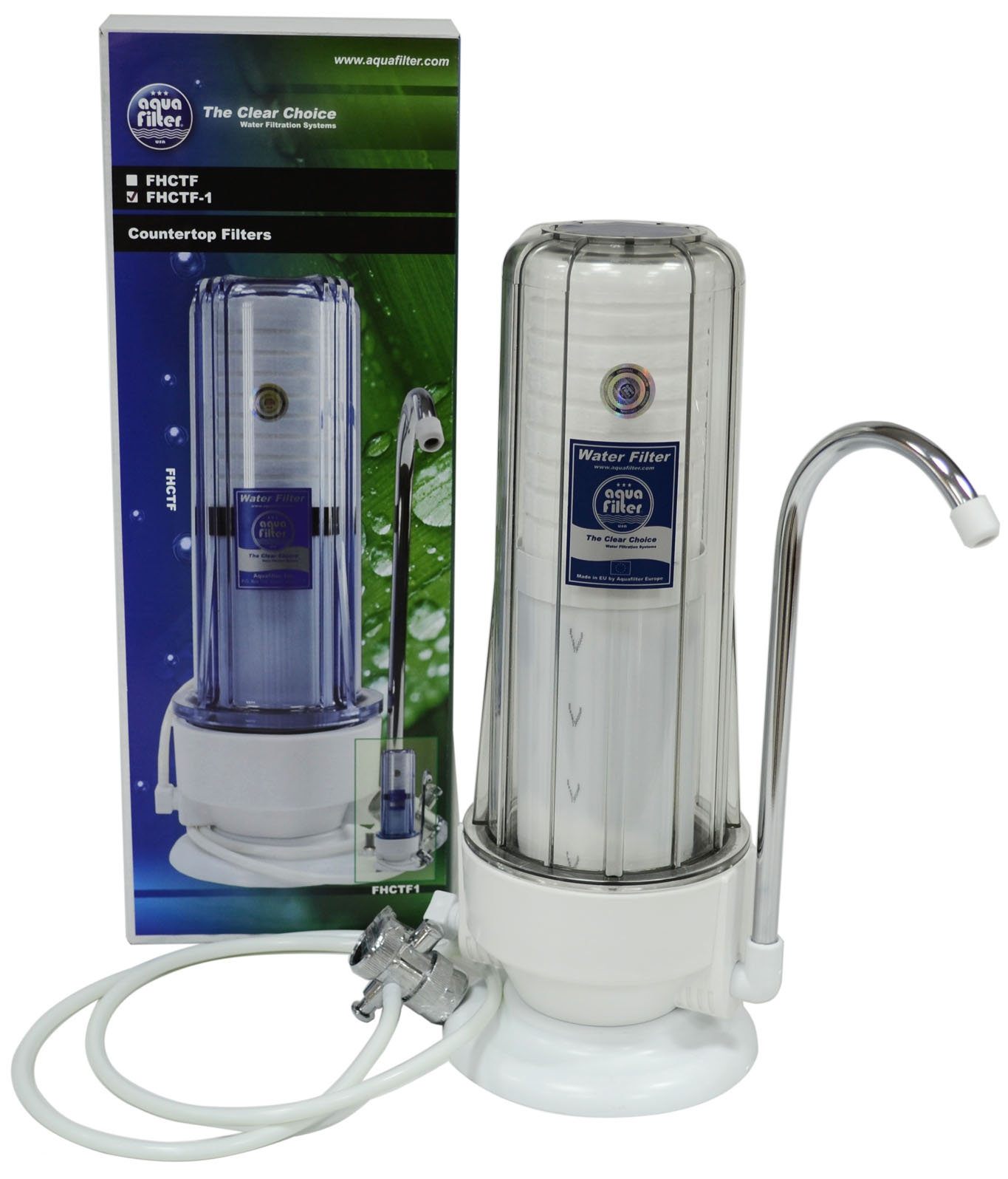 Aquafilter 2 Stage Kitchen Countertop Water Filter Single Filtration ...