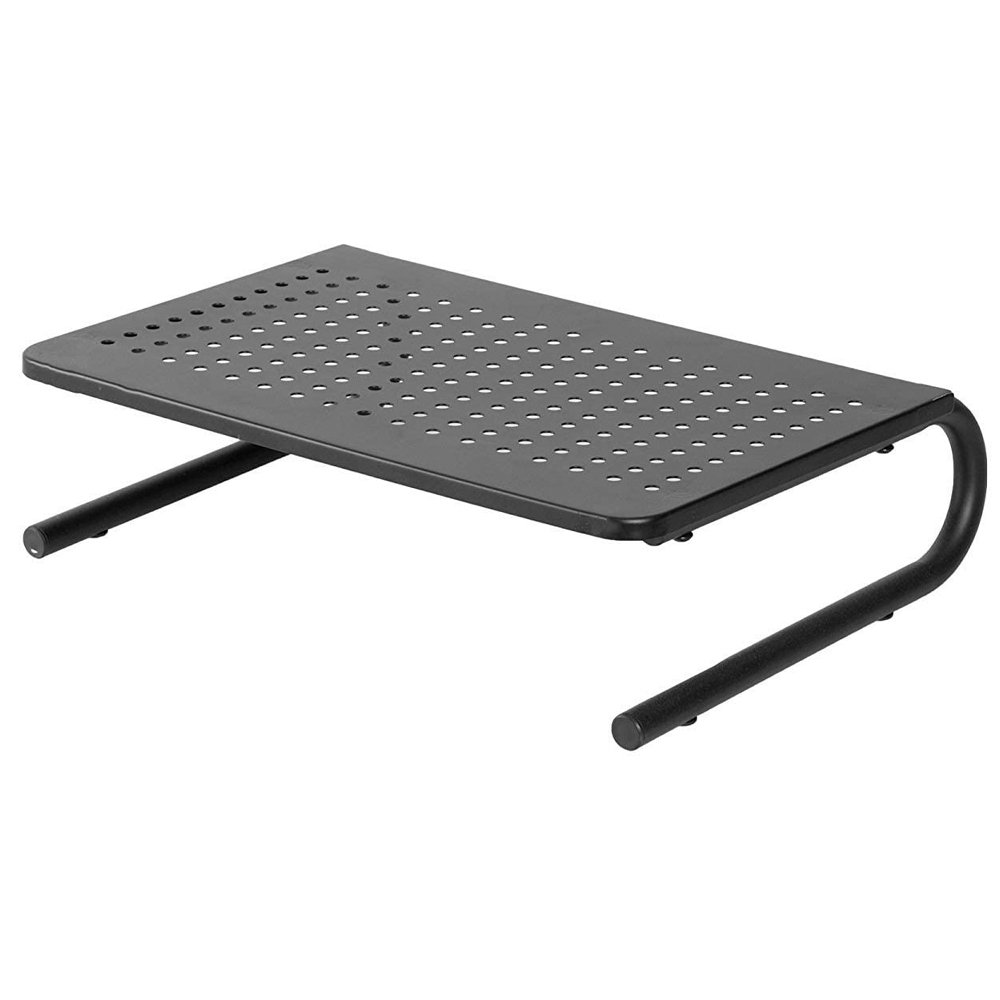 Myfuncorp Steel Mesh Monitor Stand - Vented Metal Desktop Riser For ...