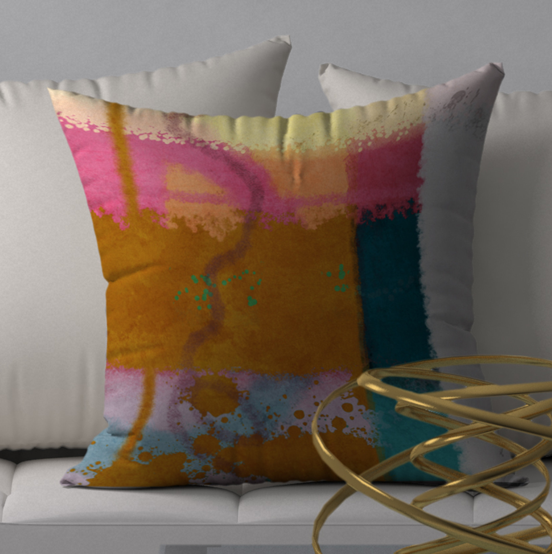 LeRoi Products Tasty Happy Square Pillow Cover & Insert | Wayfair