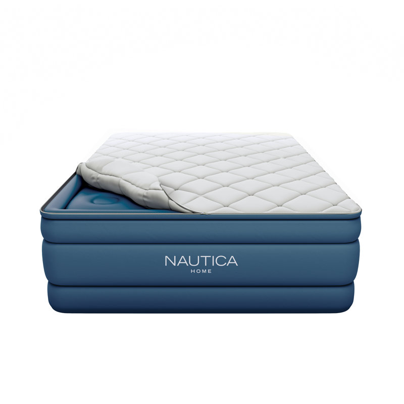 Nautica Cloud Supreme 20” Queen Inflatable Air Mattress, Built-in Pump ...